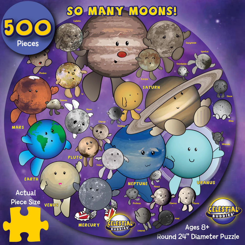 So Many Moons! 500 Piece Educational Space Puzzle and Poster – SHOP ...